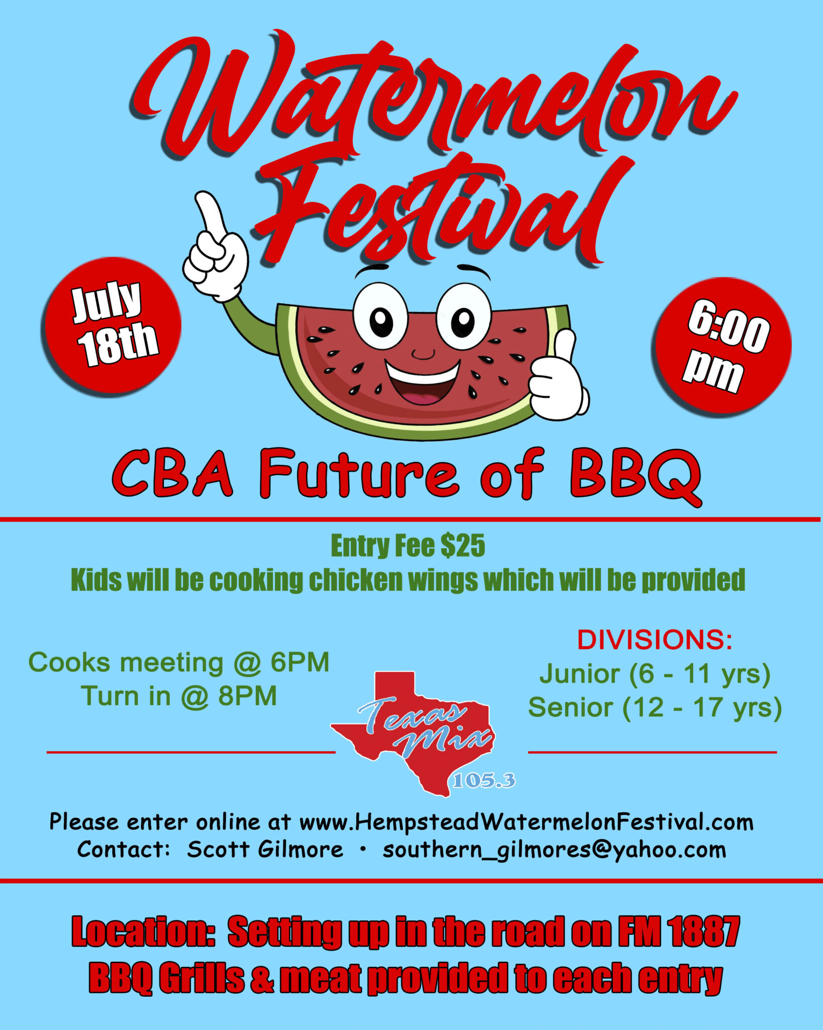 BBQ Kids Cook-Off | Hempstead Watermelon Festival
